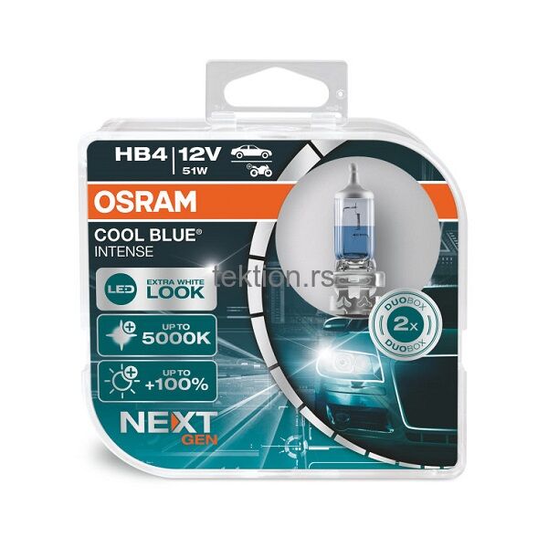 Osram auto sijalica Cool Blue Intense Next Generation 12V HB4 51W Duo Box