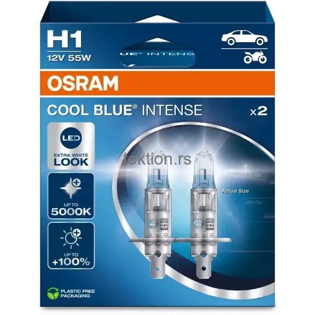 Osram auto sijalica Cool Blue Intense Next Generation 12V H1 55W Duobox