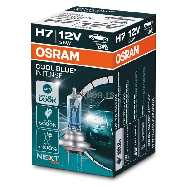 Osram auto sijalica Cool Blue Intense Next Generation 12V H7 55W