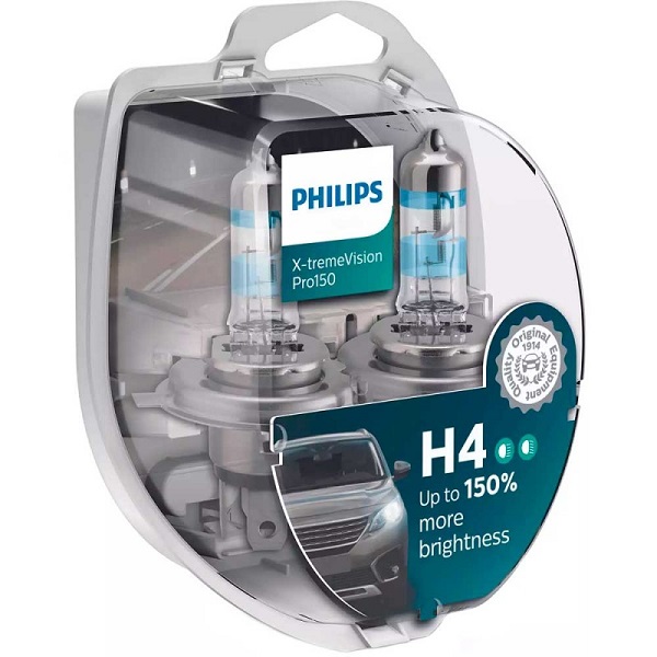 Philips 12V H4 60/55W +150% X-Treme Vision Pro 2kom