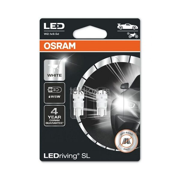 Osram LED ubodna auto sijalica LEDriving SL White 12V 1W Blister Duo