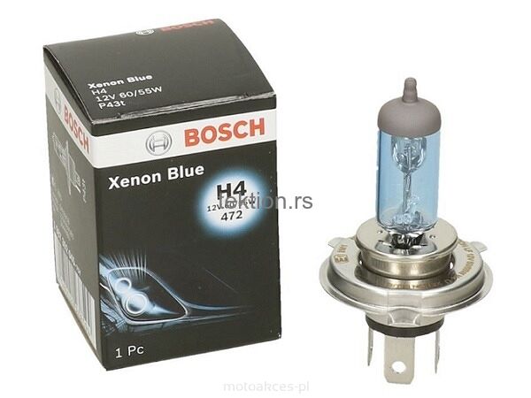 Bosch auto sijalica Xenon Blue 12V H4 60/55W