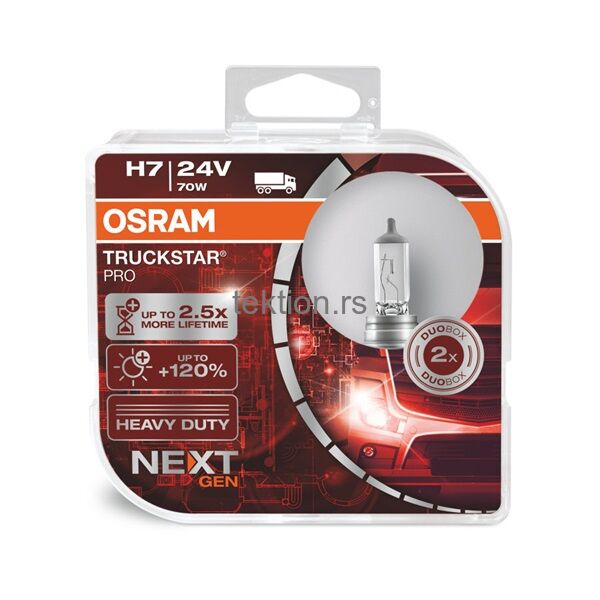 Osram TruckStar Pro auto sijalica 24V H7 70W Duo Box