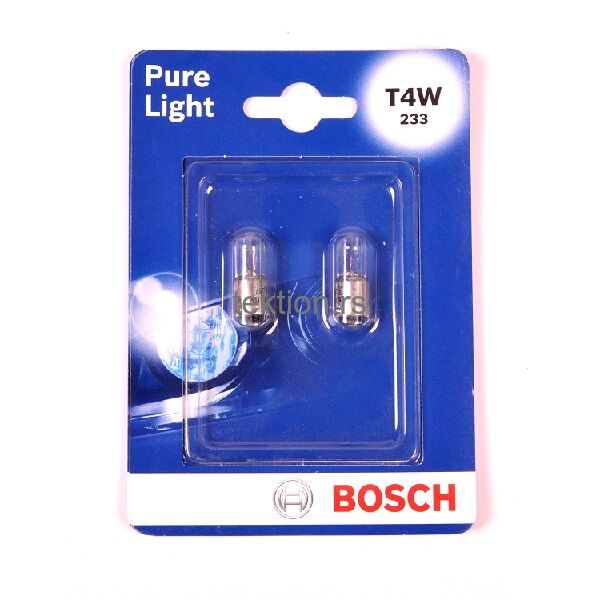 Bosch auto sijalica Pure Light 12V T4W Blister