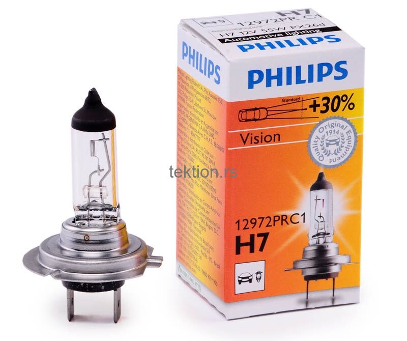Philips 12V H7 55W +30% Premium Vision
