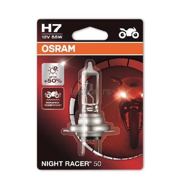 Osram moto sijalica Night Racer 50 12V H7 55W Blister