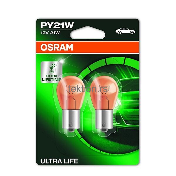 Osram auto sijalica Ultra Life 12V PY21W Blister Duo