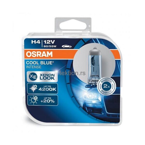 Osram auto sijalica Cool Blue Intense 12V H4 60/55W Duobox