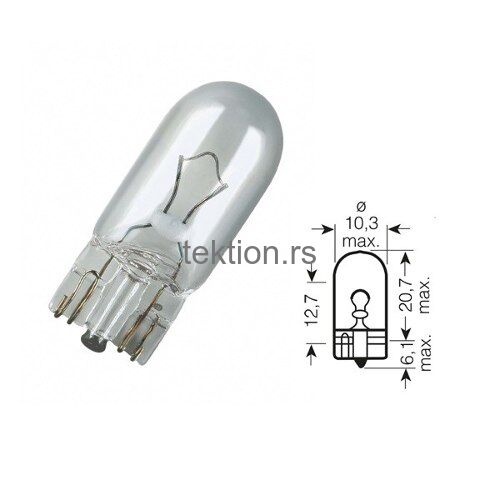 Osram ubodna auto sijalica Standard 12V W5W