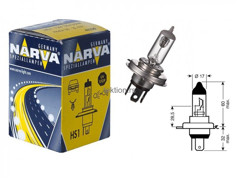 Narva auto sijalica 12V HS1 35/35W za skutere