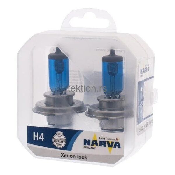 Narva auto sijalica 12V H4 Range Power White (RPW) +30% Xenon effect 60/55W 2kom.