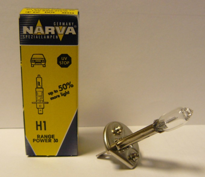 Narva auto sijalica 12V H1 Range Power +50% 55W