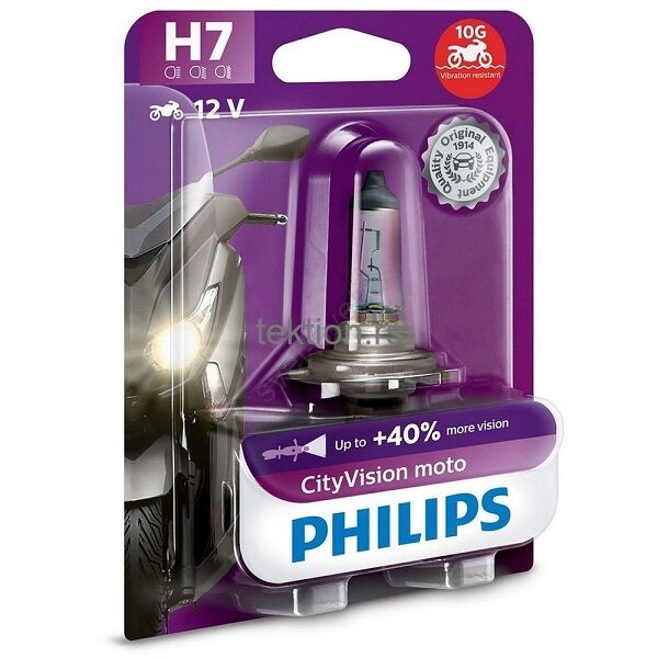 Philips 12V H7 55W +40% CityVision Moto