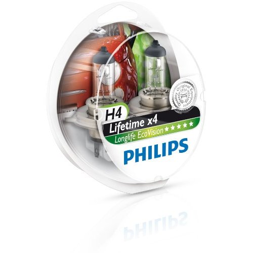 Philips 12V H4 60/55W +40% Eco Vision Long Life 2kom.