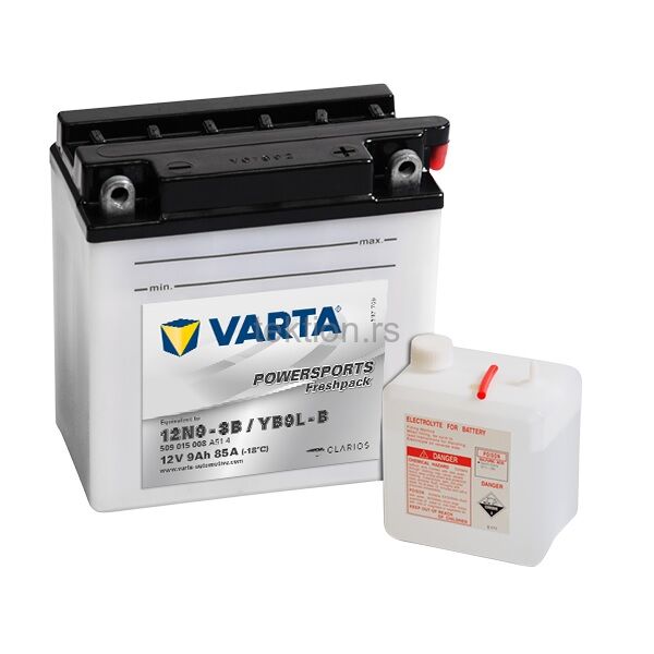 Varta Powersports Freshpack moto akumulator 12V/9Ah YB9L-B