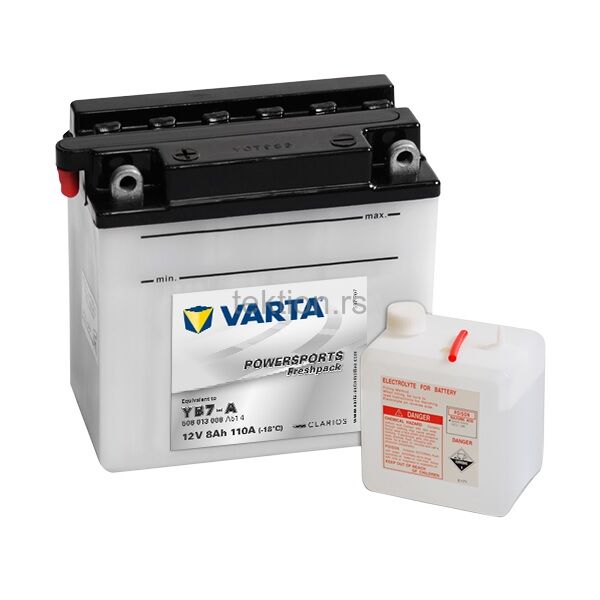 Varta Powersports Freshpack moto akumulator 12V/8Ah YB7-A