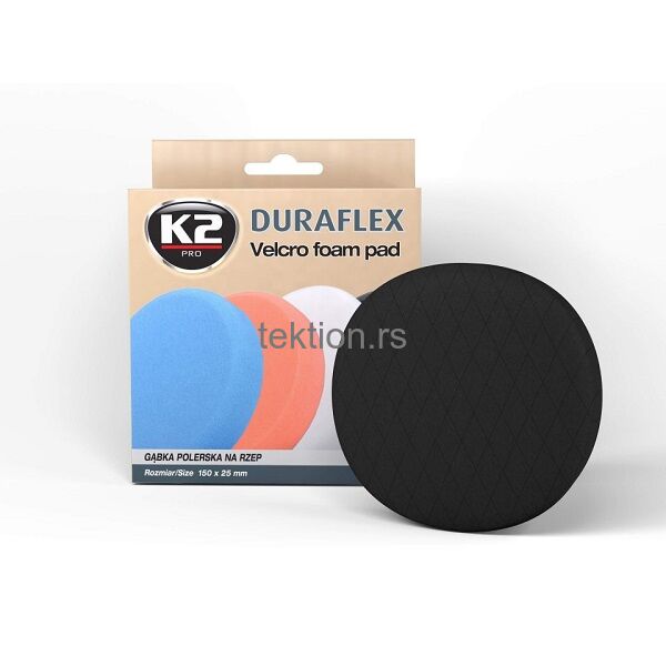 K2 Duraflex sunđer za poliranje crni meki za finiš