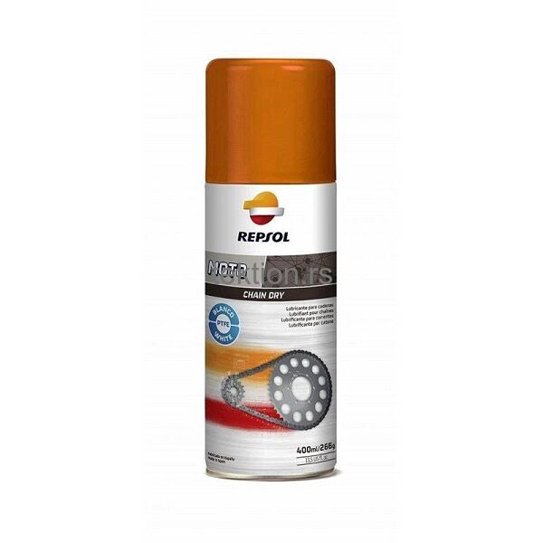 Repsol Moto Chain Dry suvi sprej za podmazivanje lanaca motocikala 400ml