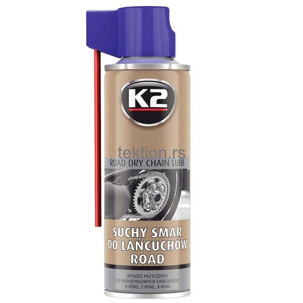 K2 Dry Chain Lube Road za podmazivanje lanaca sprej 400ml