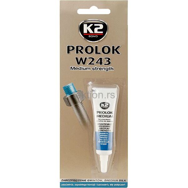 K2 Prolok W243 privremeni lepak za navrtke 6ml
