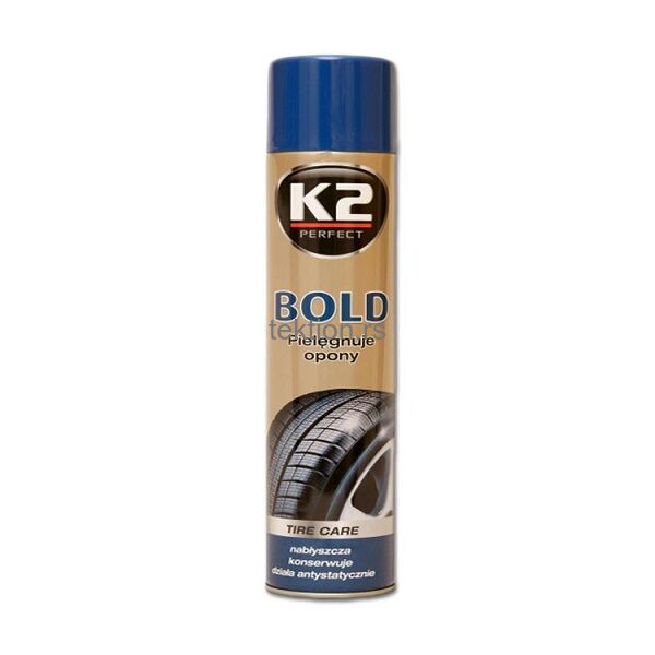 K2 Bold sprej za negu i sjaj guma 600ml