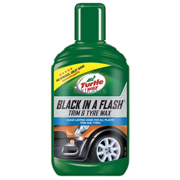 Turtle Wax Black in a Flash vosak za održavanje delova od plastike i gume 300ml