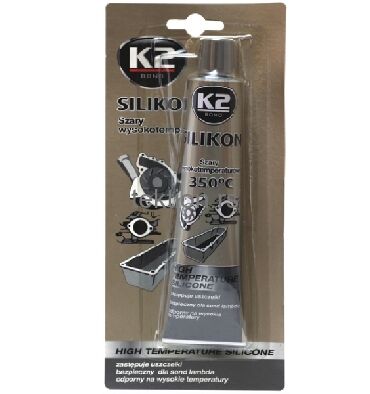 K2 Silikon sivi hermetik 85gr.