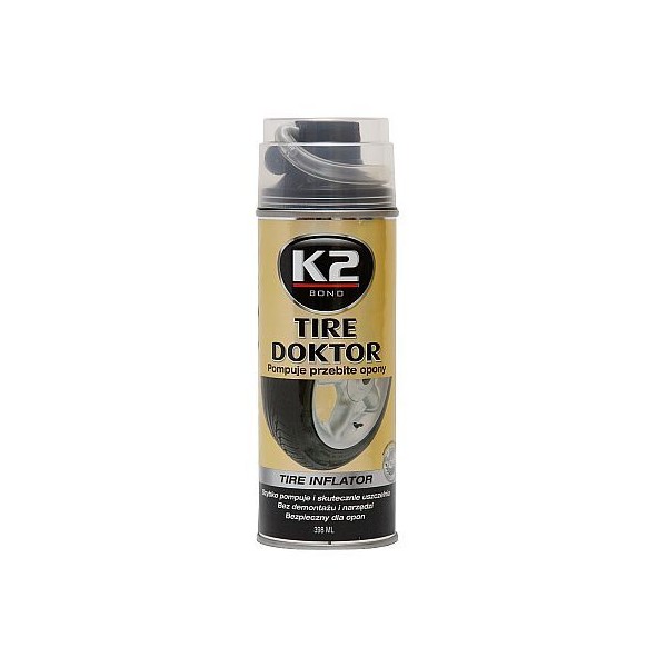 K2 Tire Doktor za lepljenje guma sprej 400ml