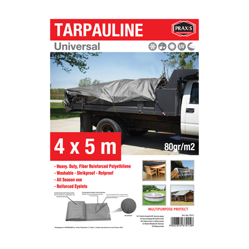 Praxis zaštitna cirada Tarpaulin 4x5m