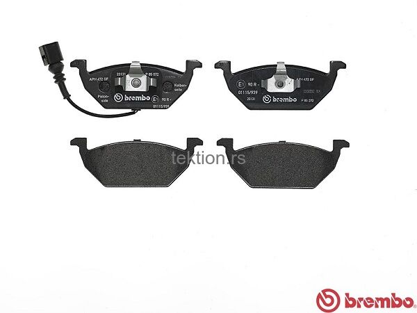 Brembo P 85 072 pločice za kočnice VW Golf IV/V/VI/Audi/Škoda/Seat