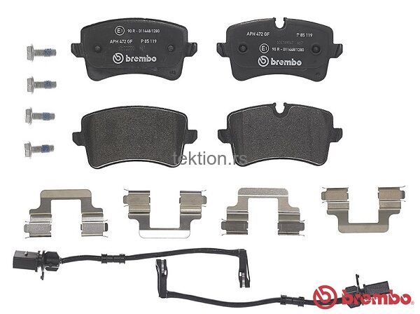 Brembo P 85 119 pločice za zadnje kočnice Audi A4/A5/A6/A7