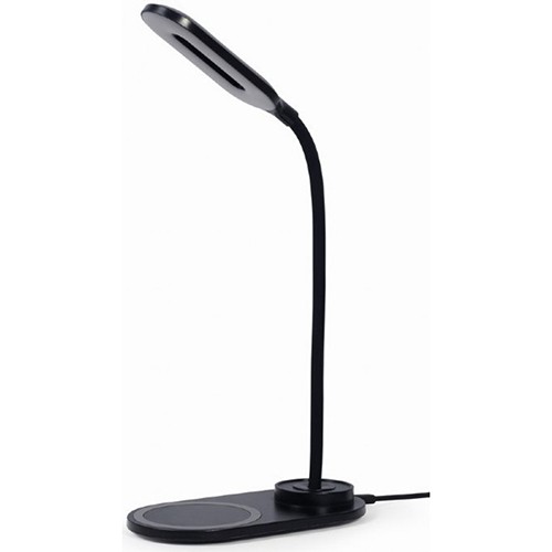 Gembird LED Stona lampa + QI bežični punjač max10W | TA-WPC10-LED-01-MX black