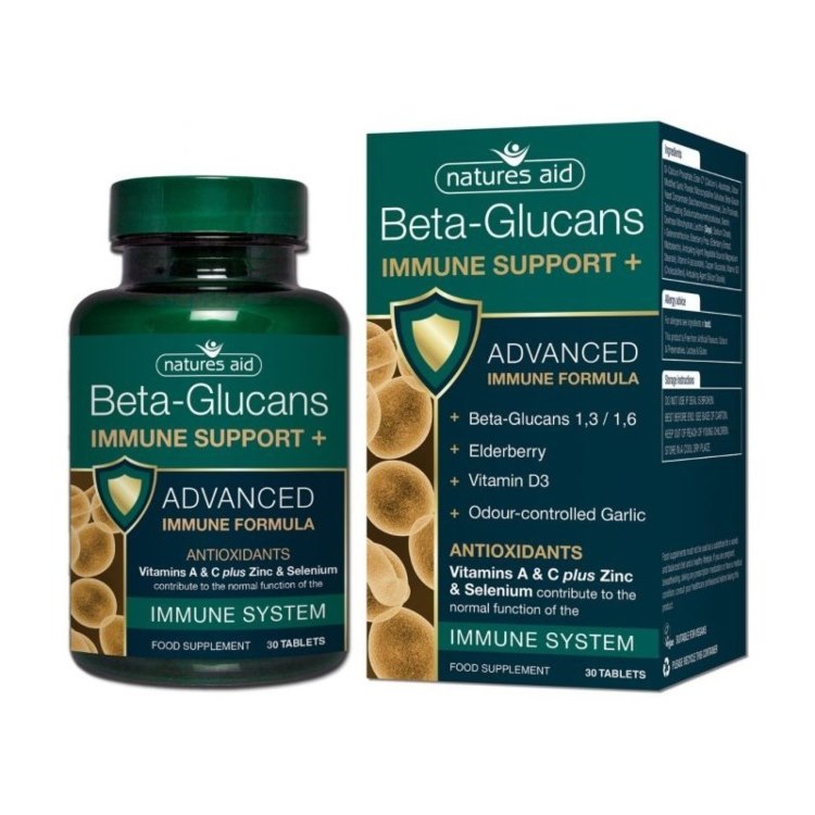 Natures Aid Beta-Glucans Immune Support 30 tableta