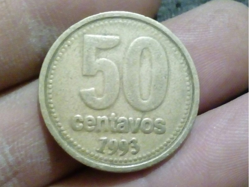 Argentina, 50 centavos 1993