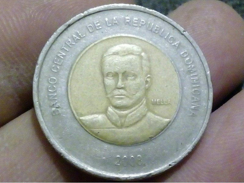 Dominikanska Republika, 10 pesos 2008