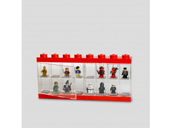 LEGO izložbena polica za 16 minifigura: Crvena