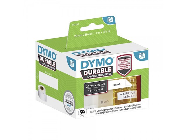 DYMO DURABLE ETIKETE LW - 25 x 89mm