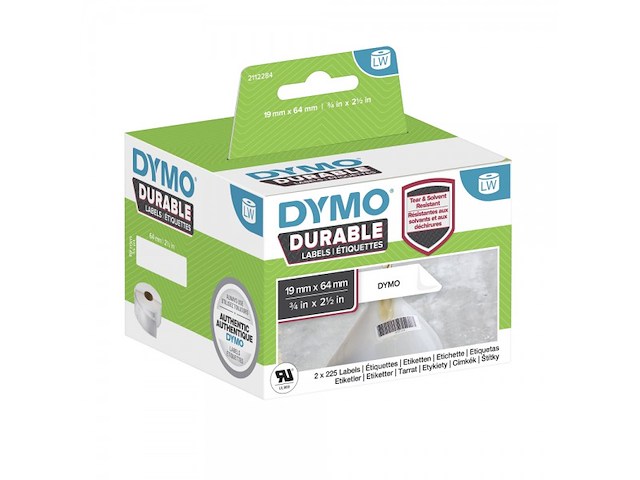 DYMO DURABLE ETIKETE LW - 19 x 64mm