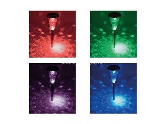 Solarne RGB lampe za dvorište set 6 kom