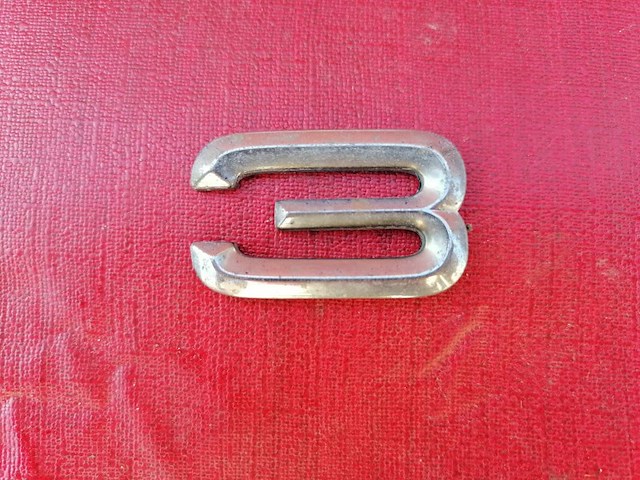 Natpis 3 za gepek vrata Audi A3 8L 1.9 TDi