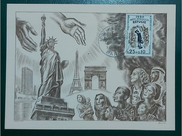 Carte postale - Pariz 1960
