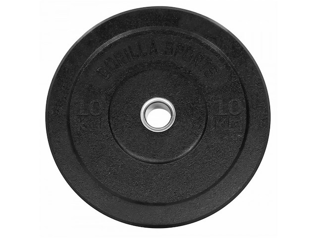 GORILLA SPORTS Olimpijski bumper teg HI-TEMP (10 kg)