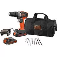 Black+Decker akumulatorska vibraciona bušilica-odvijač + 10-delni set burgija BCD003BA10S