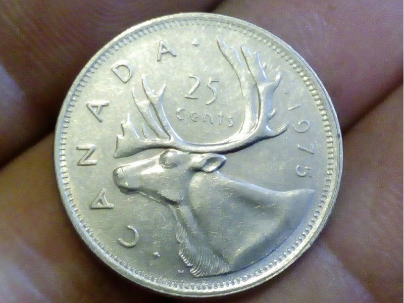 Kanada, 25 centi 1975