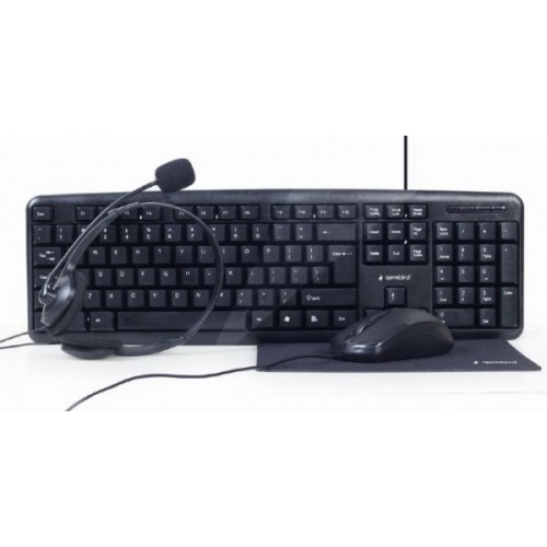 Gembird office set tastatura slusalice mis i podloga KBS-UO4-01