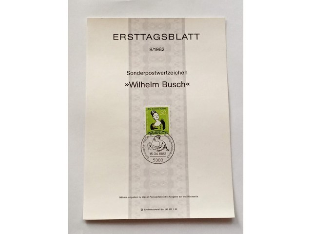 ETB Nemačka  - Wilhelm Busch - 1982.g