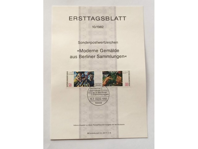 ETB Nemačka  - Moderne Gemalde - 1982.g