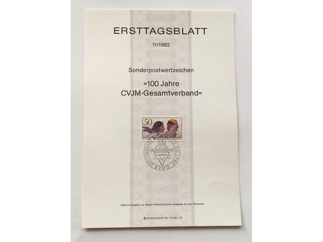 ETB Nemačka  - CVJM - Gesamtverband - 1982.g