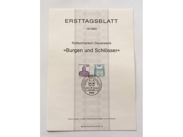 ETB Nemačka  - Burgen Und Schlosser - 1982.g