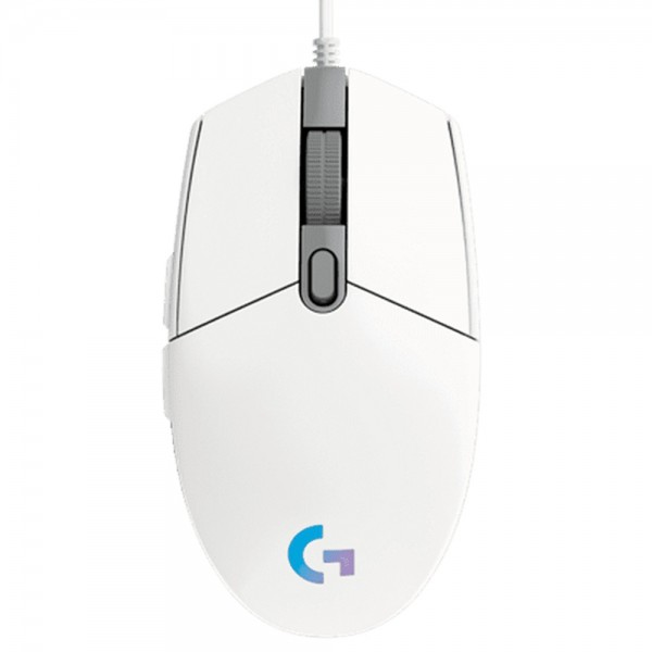 LOGITECH G203 LIGHTSYNC Gaming Mouse - WHITE - EMEA ( 910-005797 )